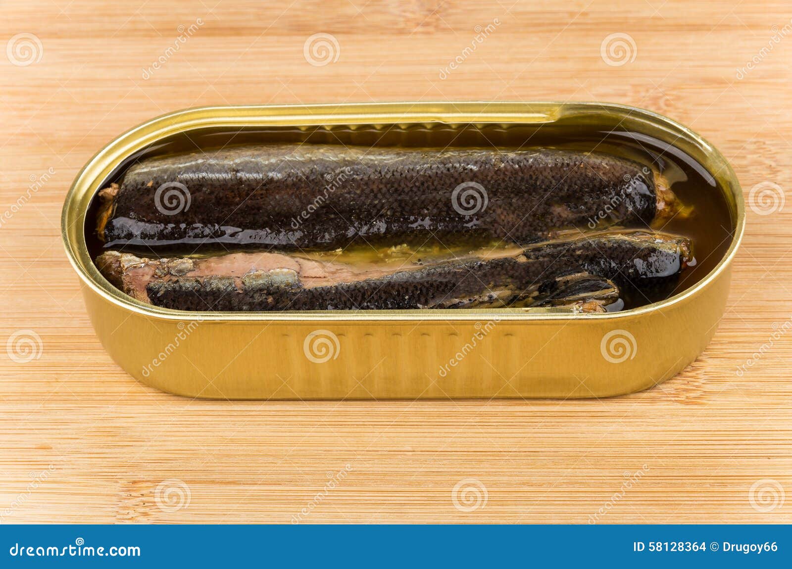 Open Metal Cans Fish on Table Stock Photo - Image of table, healthy ...