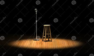 Open Mic stock photo. Image of microphone, spotlight - 18633464