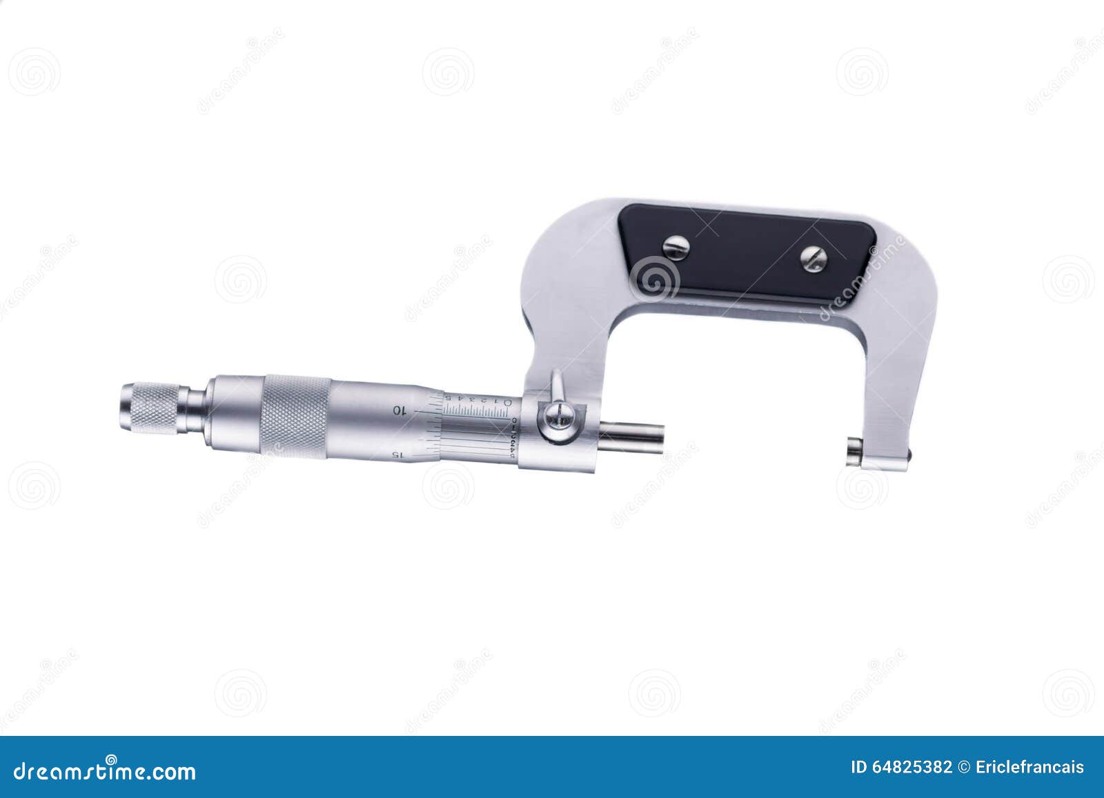 Open Micrometer Side View on White Stock Photo - Image of side ...