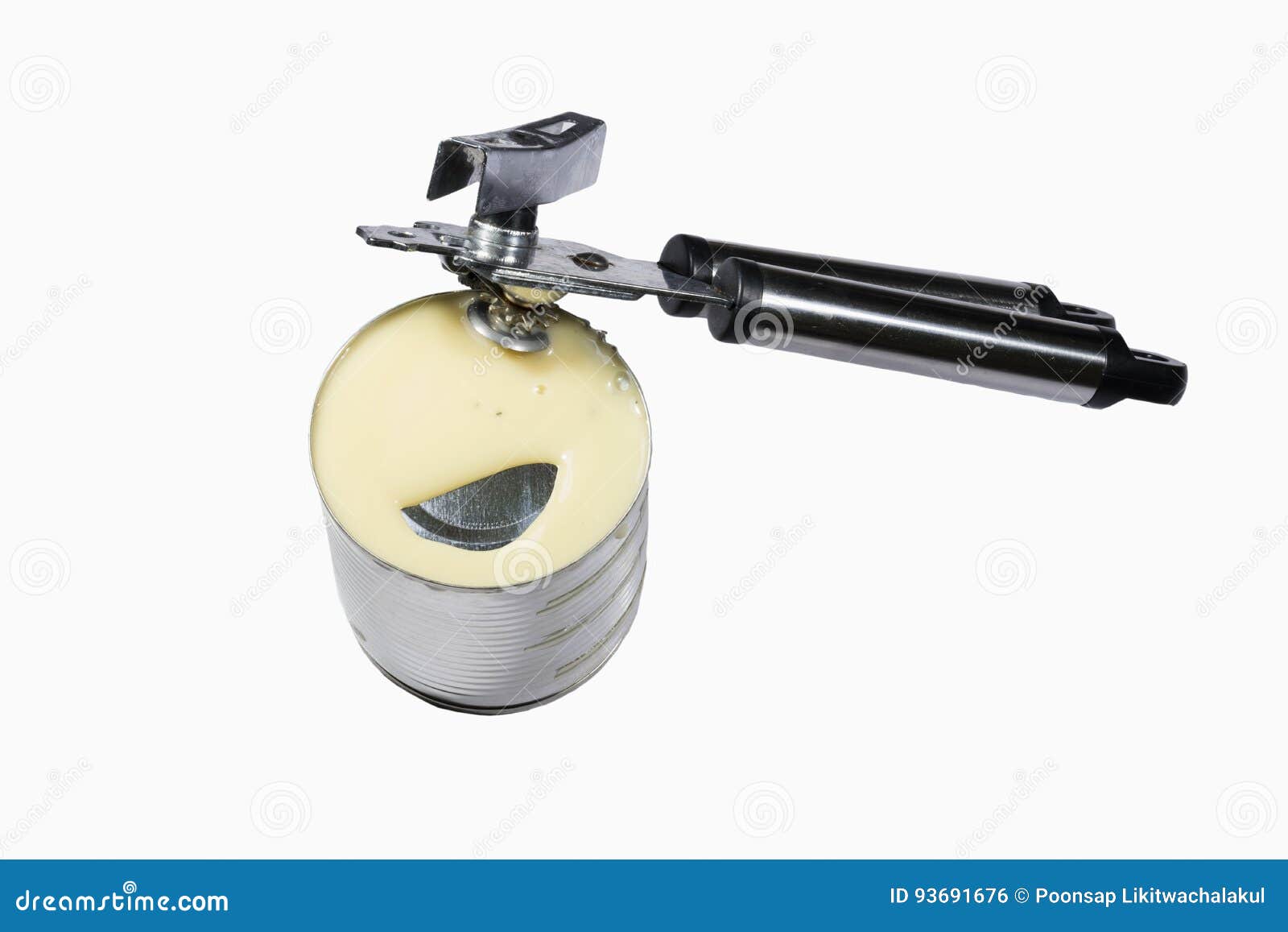 Open milk cans stock photo. Image of isolated, metal - 93691676