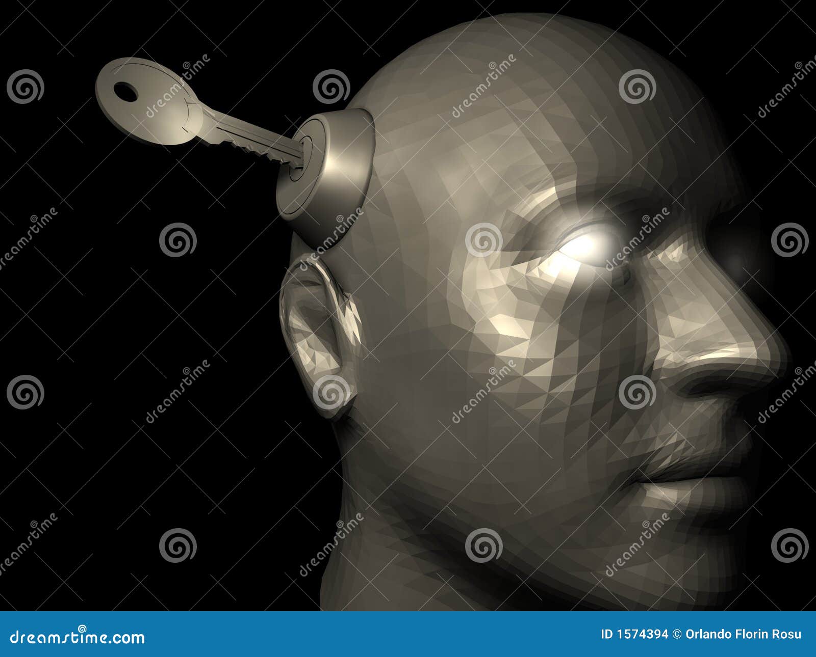 Open mind stock illustration. Illustration of open, access - 1574394