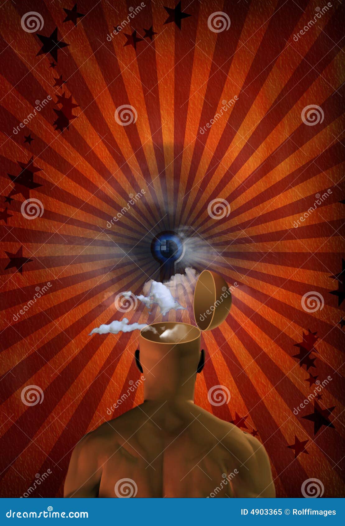 Open mind abstract stock illustration. Illustration of memories - 4903365