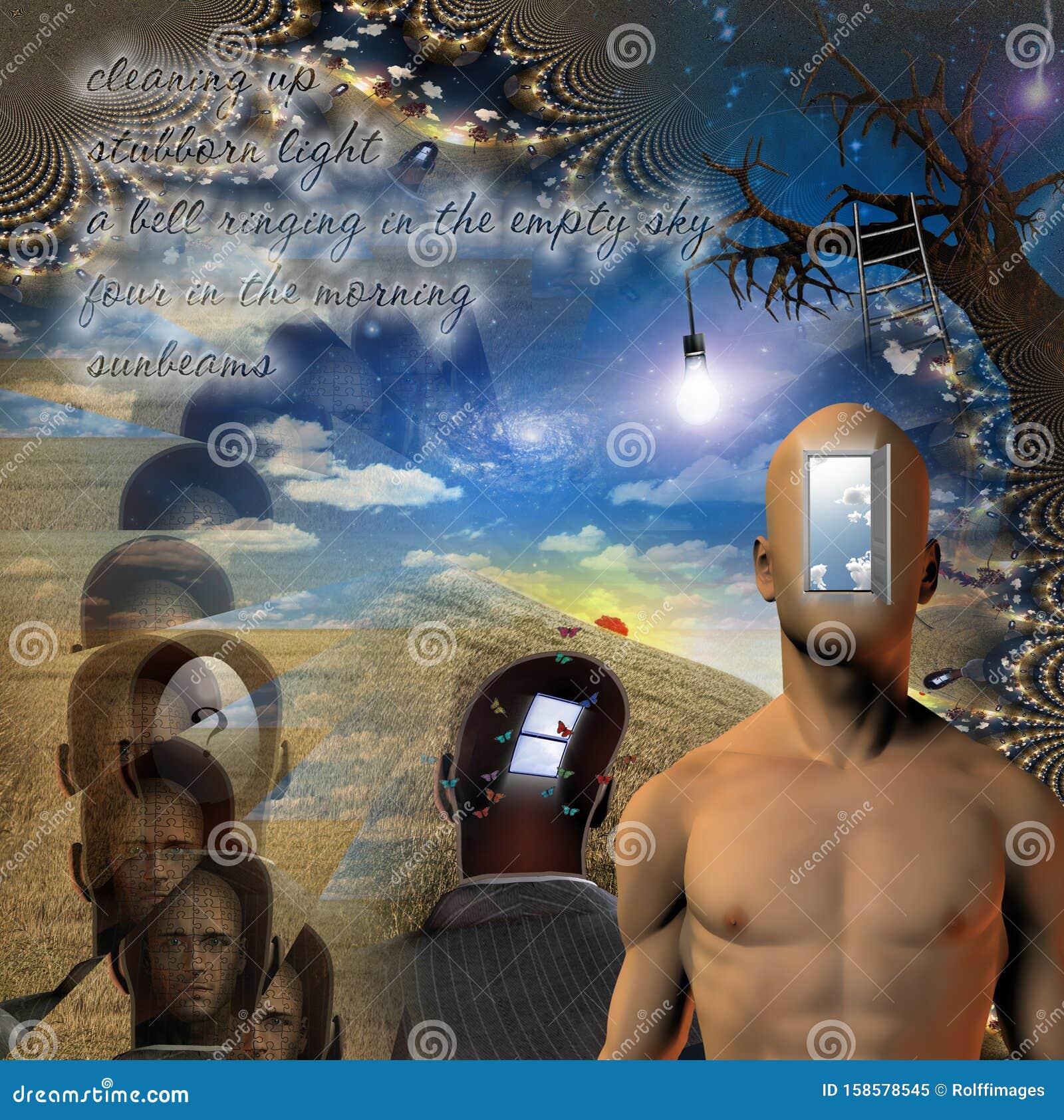 Open Mind stock illustration. Illustration of believe - 158578545