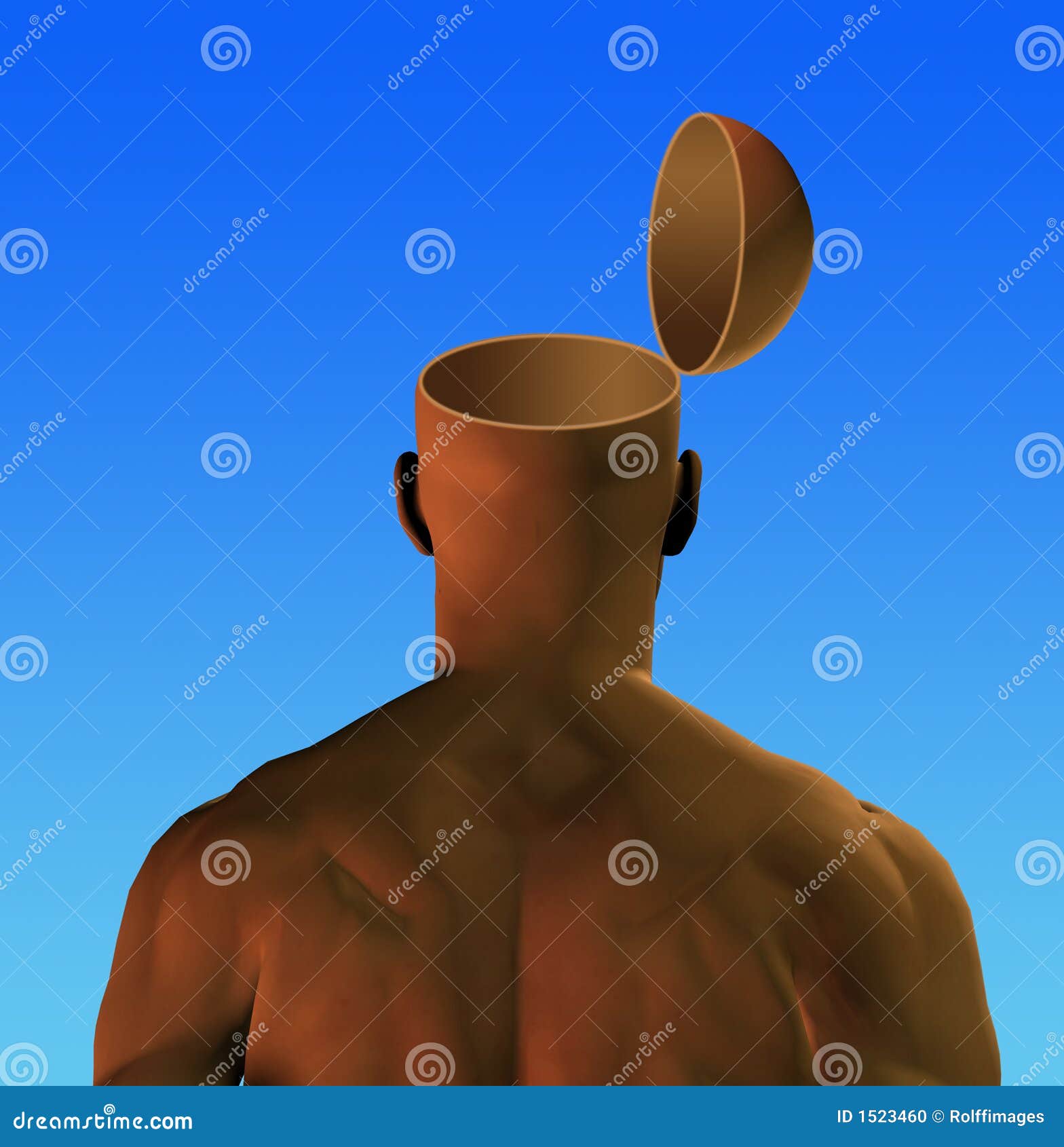 Open minded stock illustration. Illustration of answer - 1523460