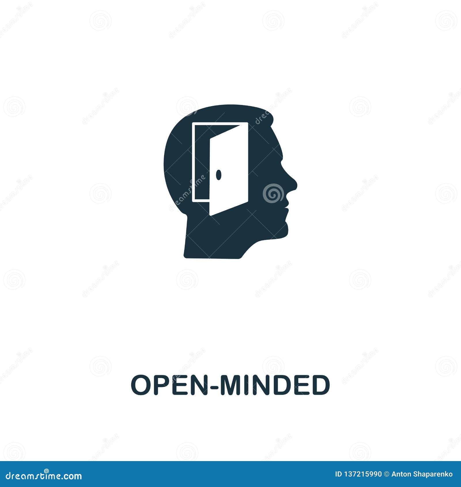 Open-Minded Icon. Premium Style Design from Personality Icon Collection ...