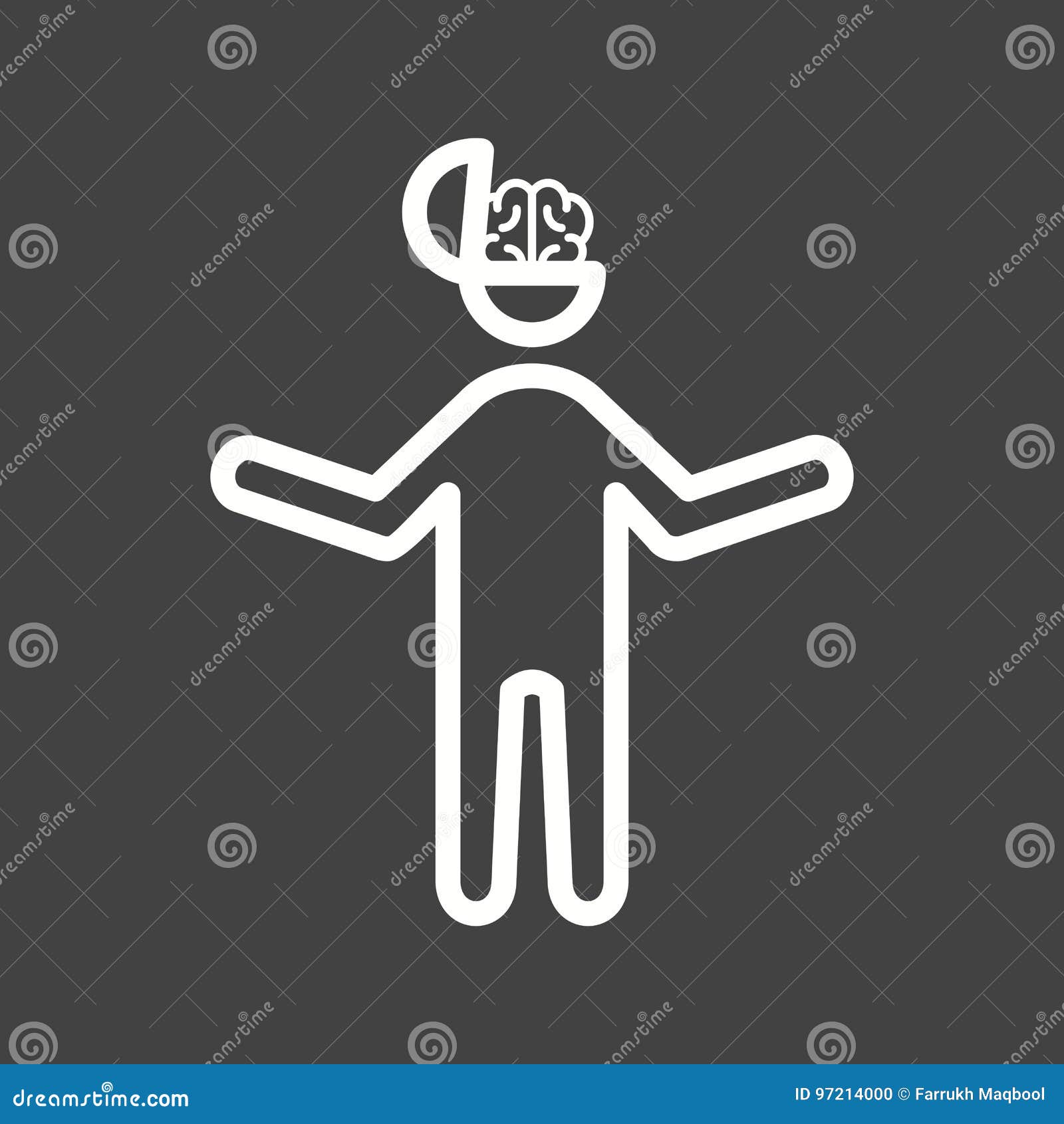 Open Minded stock vector. Illustration of solution, open - 97214000