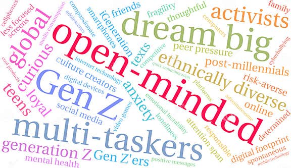 Open-Minded Word Cloud stock vector. Illustration of focused - 150716624