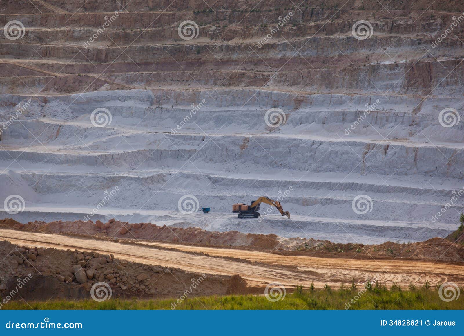 Open mine pit stock image. Image of excavator, dredge - 34828821
