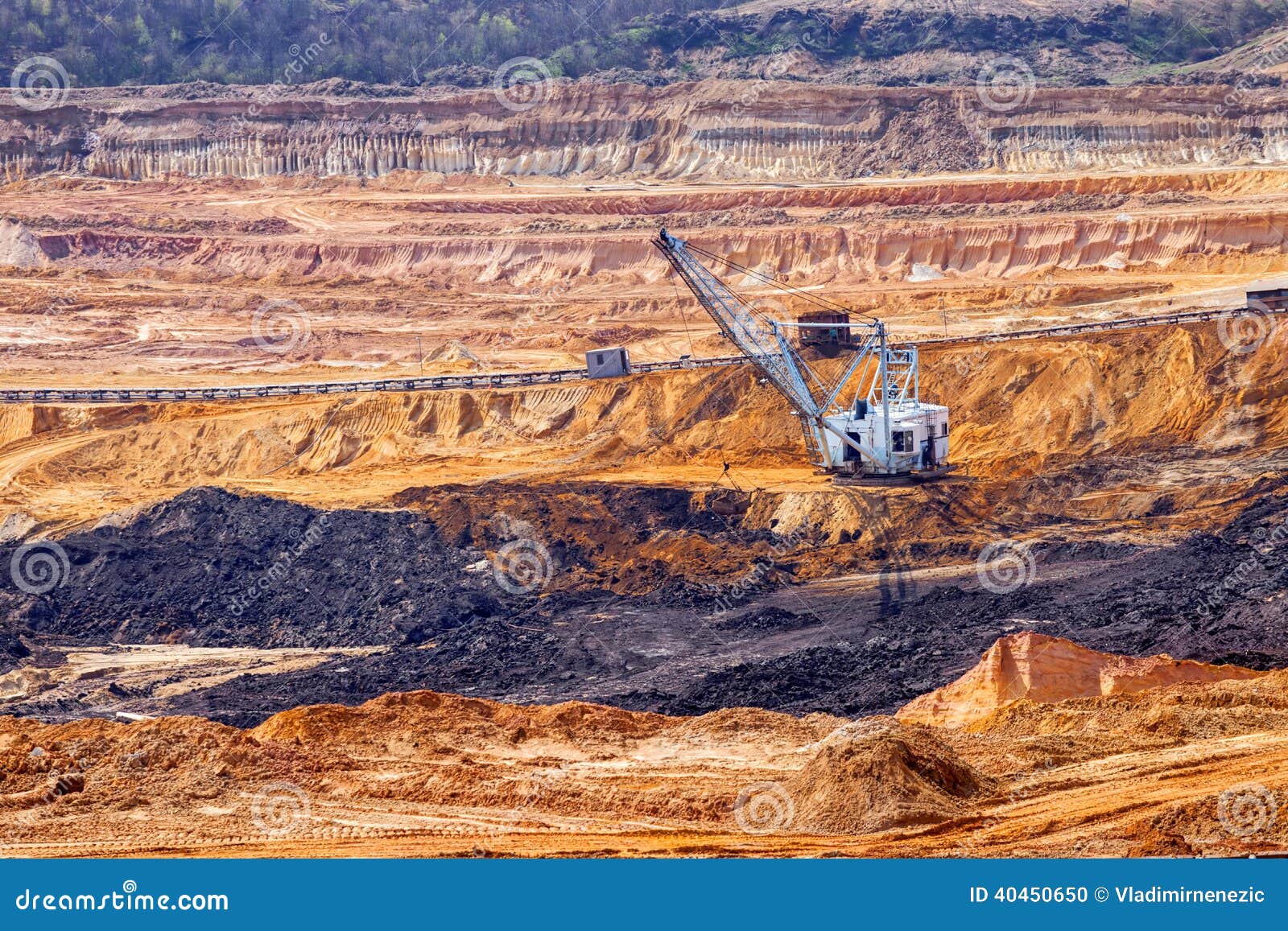 Open mining pit stock photo. Image of environmental, mineral - 40450650