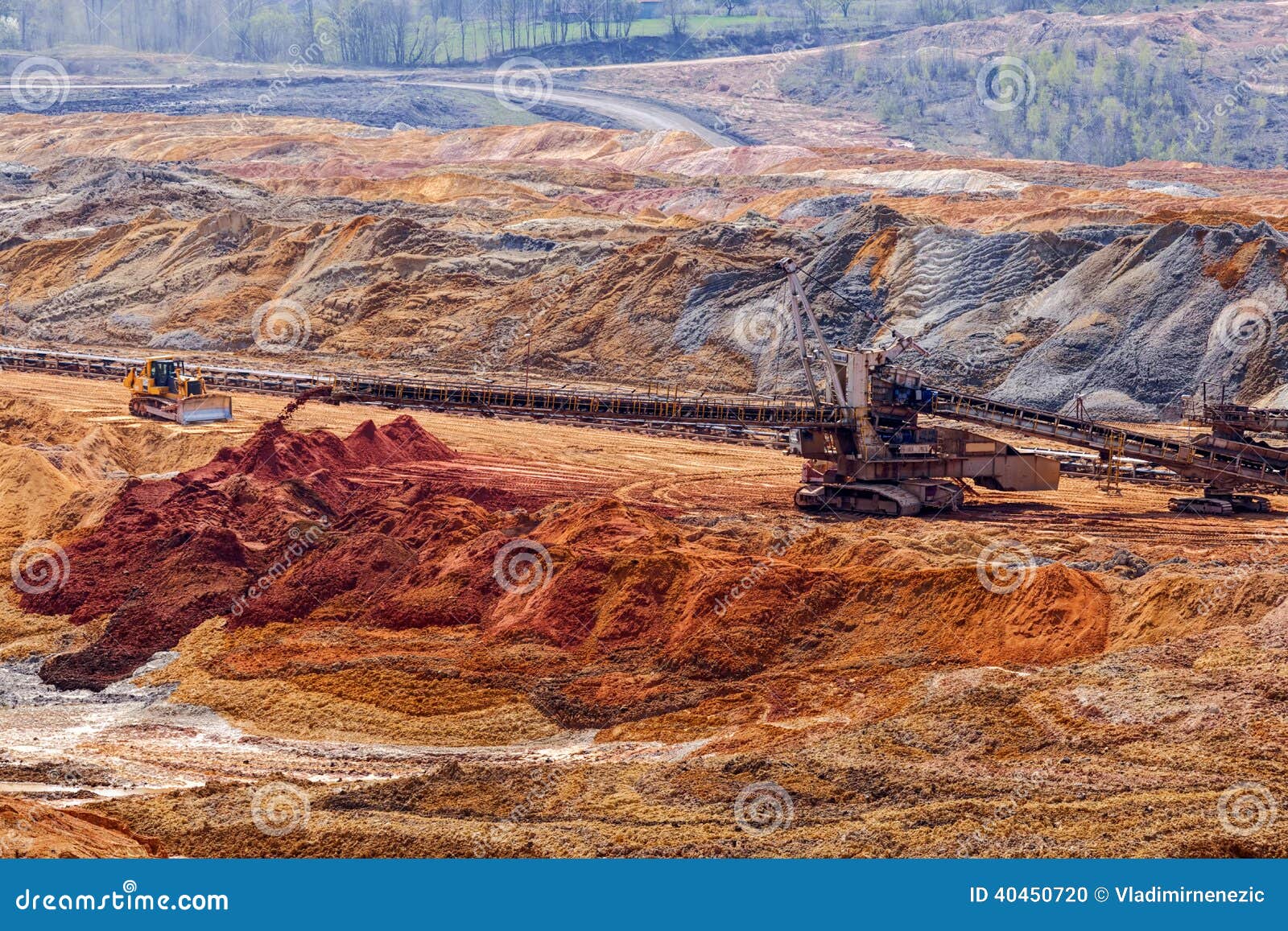 Open Pit For Mining Bauxite Stock Photography | CartoonDealer.com ...