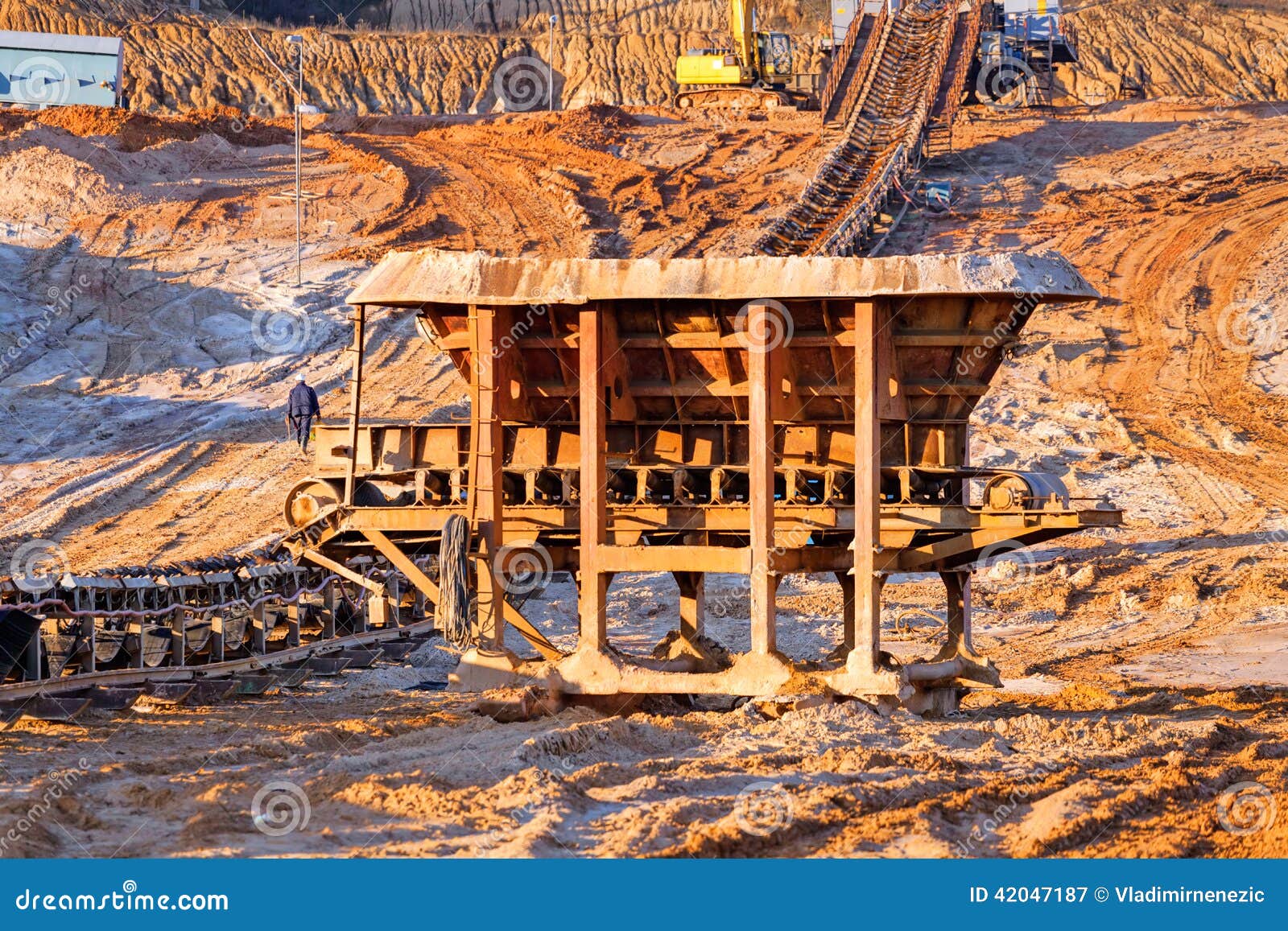 Open mining pit stock image. Image of land, gold, cast - 42047187