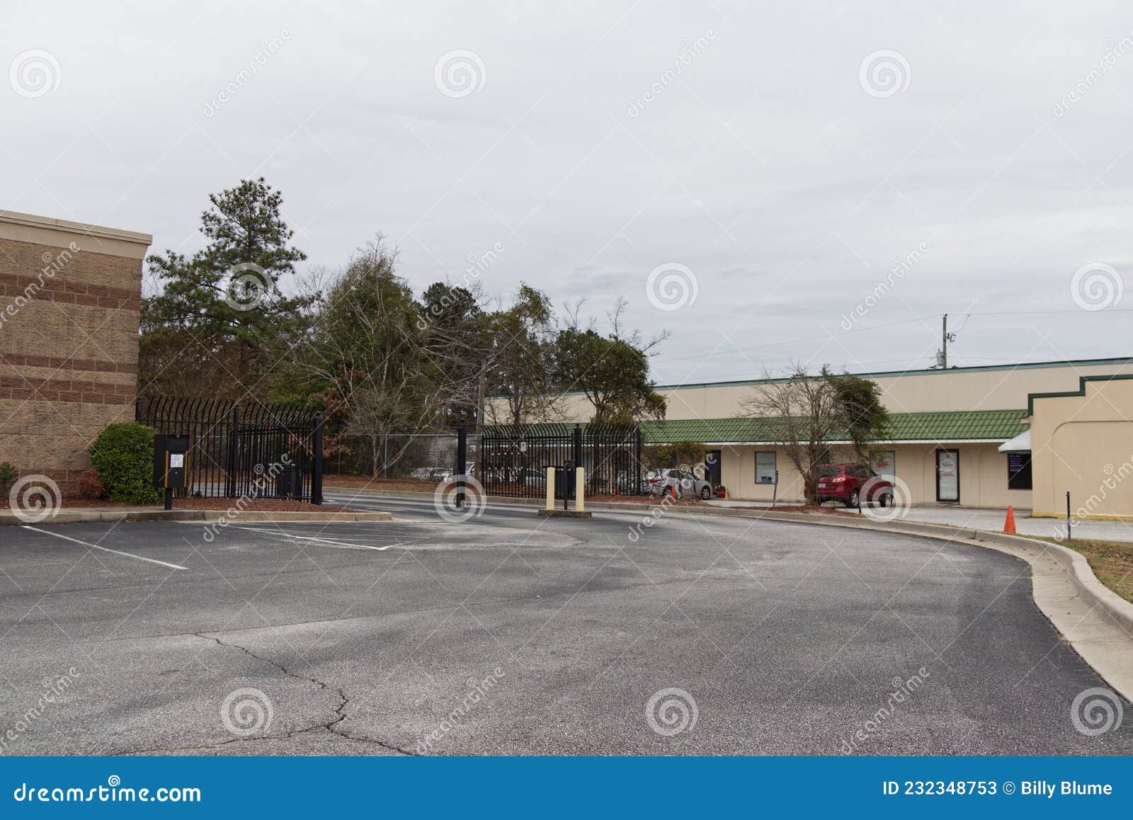 A Open Modern Black Steel Security Gate Editorial Stock Photo - Image ...