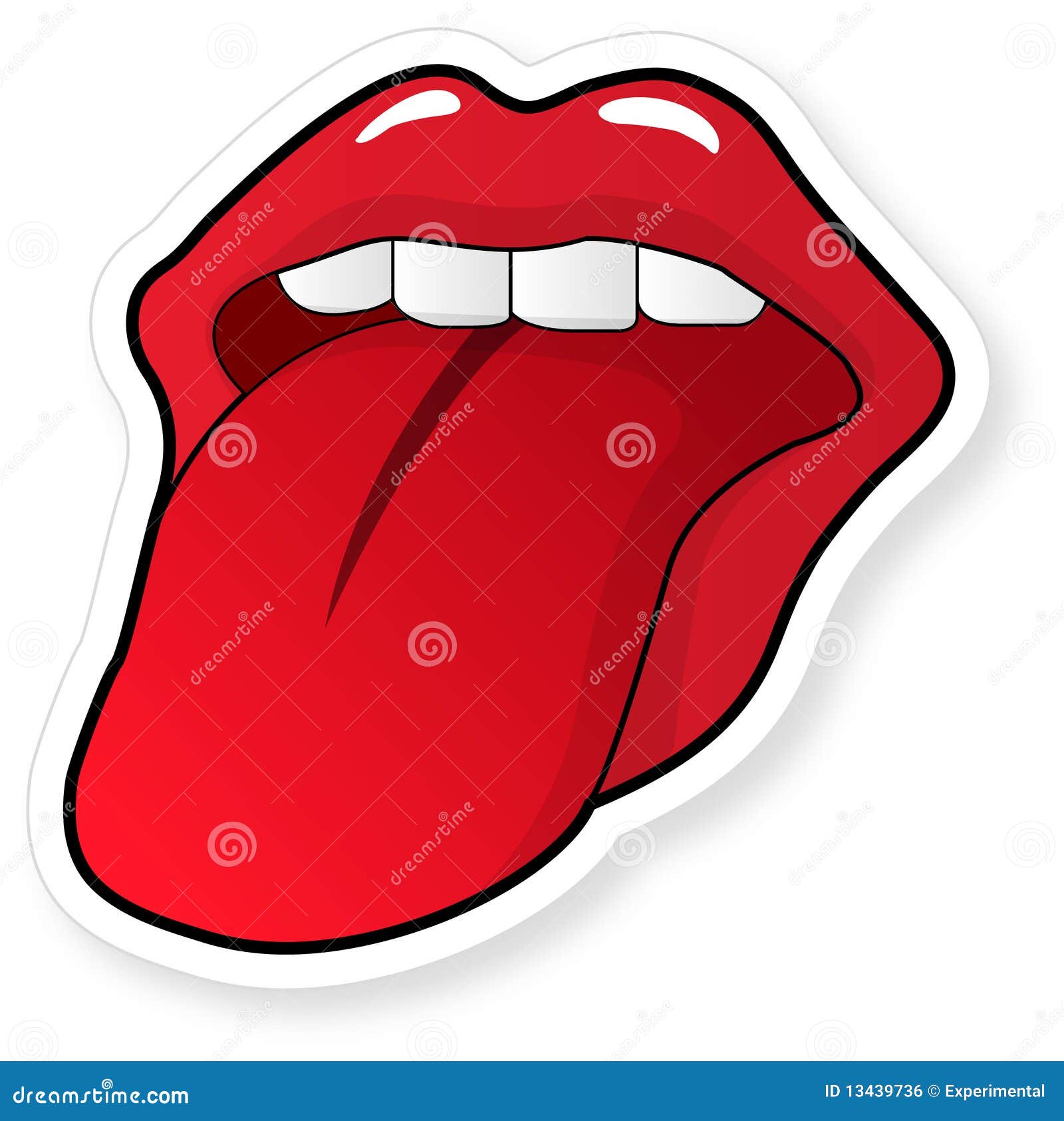 Open mond vector illustratie. Illustration of geïsoleerd - 13439736