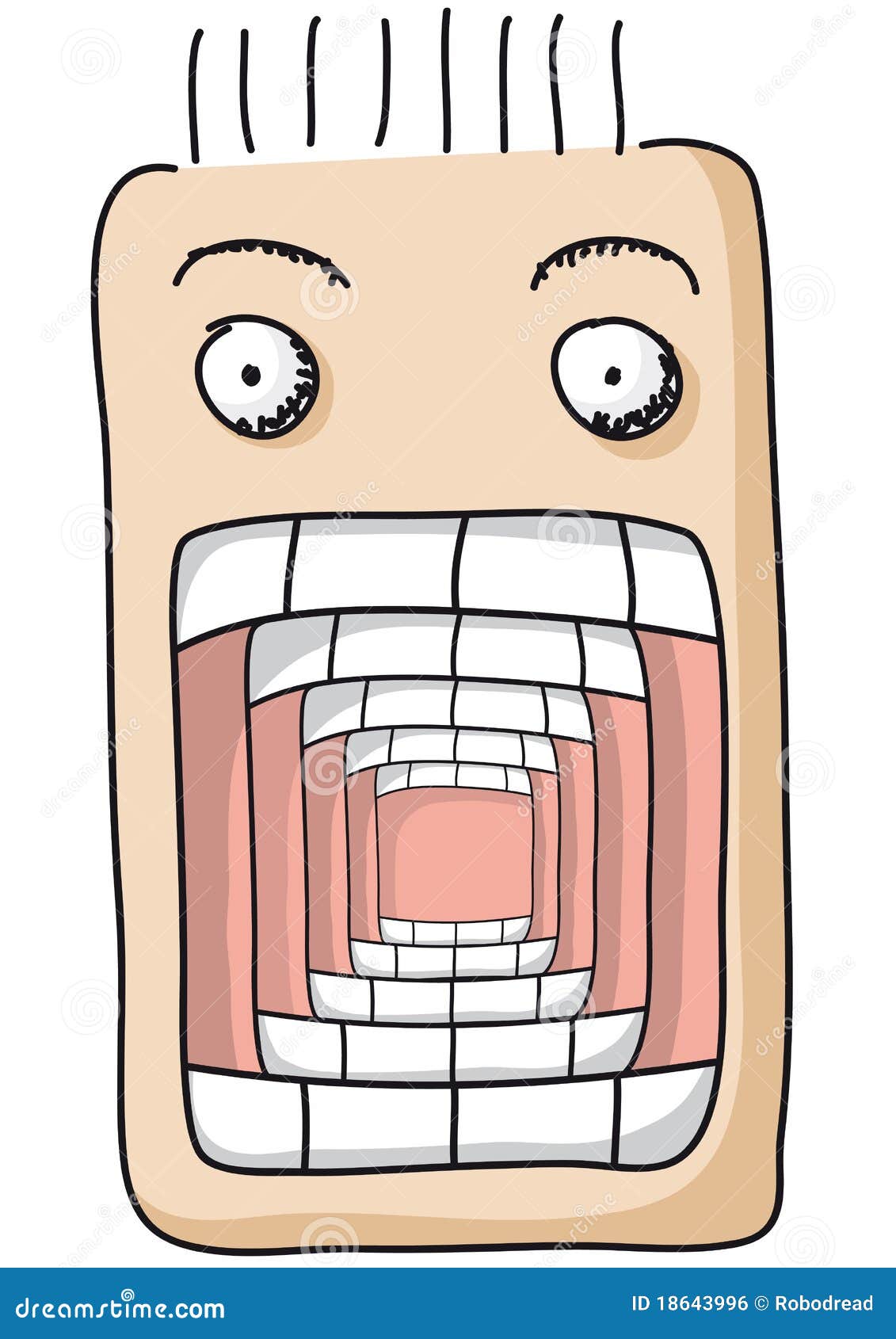 Open mond vector illustratie. Illustration of open, vijandig - 18643996