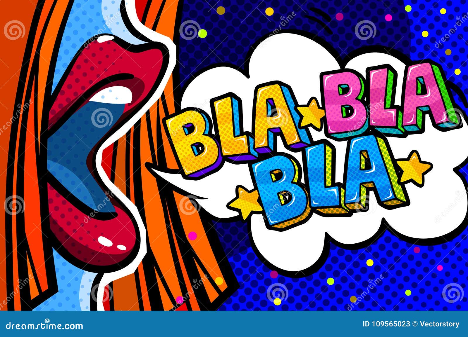 Open Mouth and Bla Bla Bla Message Stock Vector - Illustration of night ... Open Mouth and Bla Bla Bla Message Stock Vector - Illustration of night ...