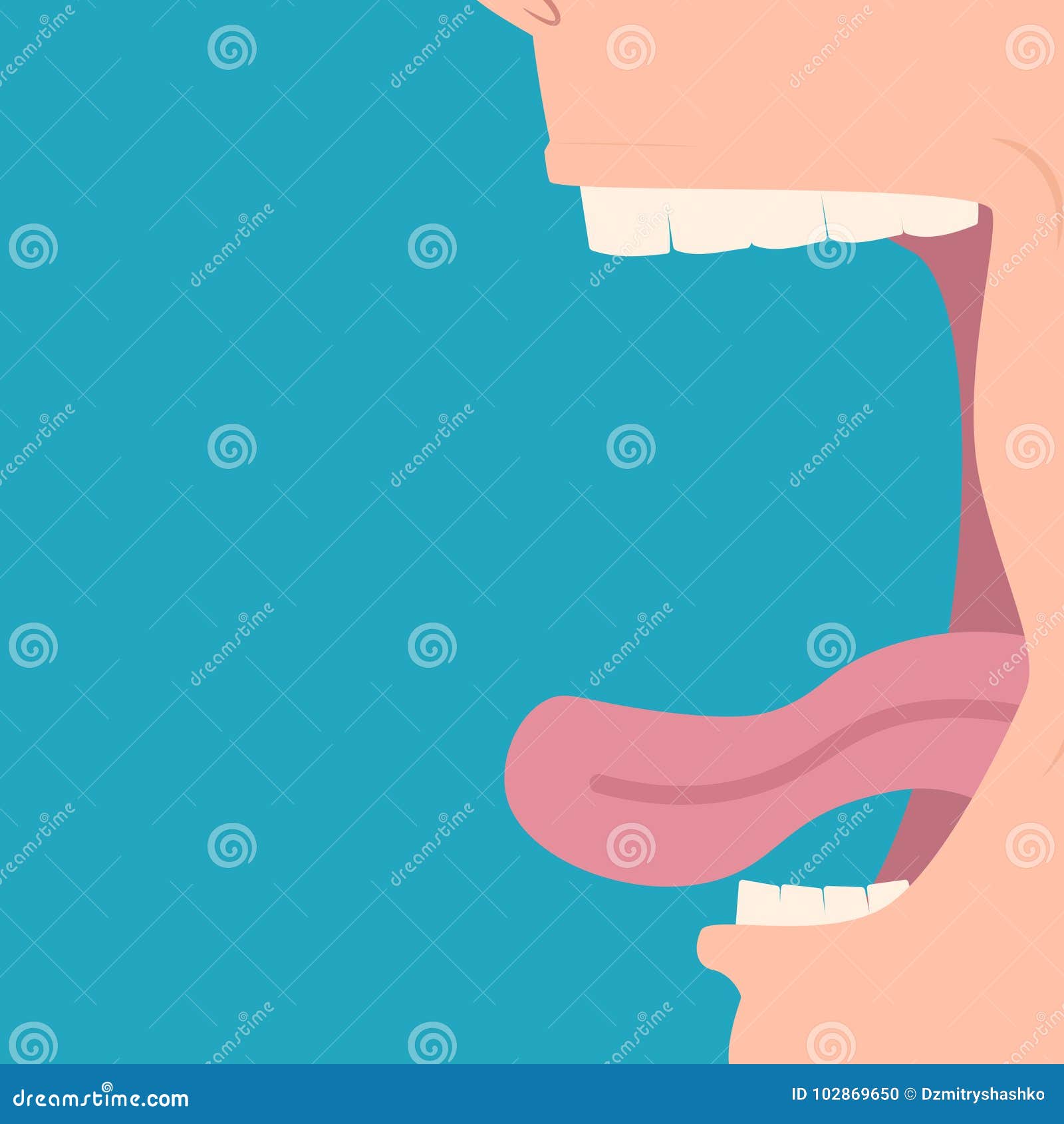 Mouth Profile With A Distal Bite Before The Orthotropics Or ...