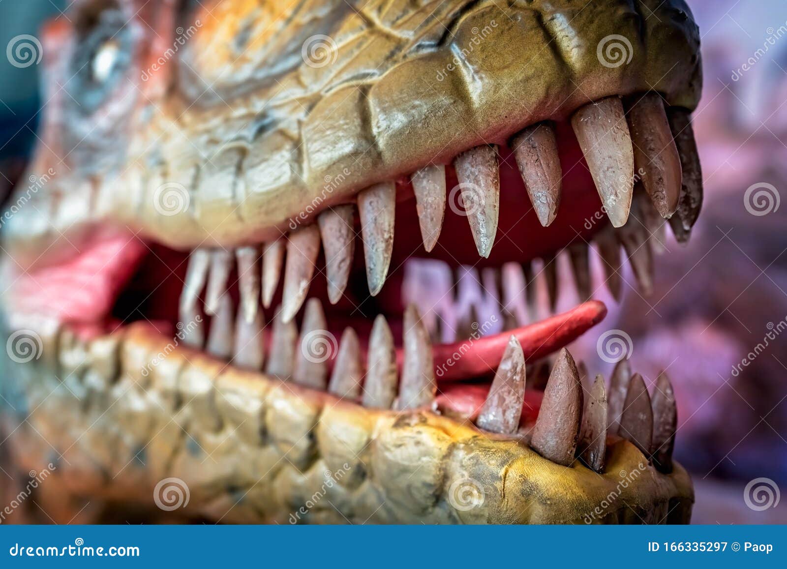 Sharp Teeth of a Velociraptor Dinosaur Editorial Photography - Image of ...