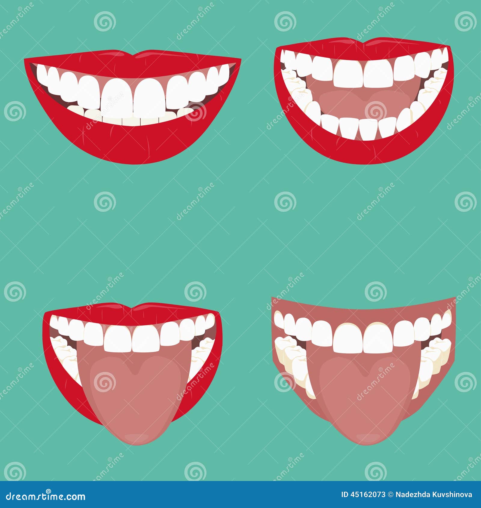 Open Mouth Vector stock vector. Illustration of expressions - 45162073