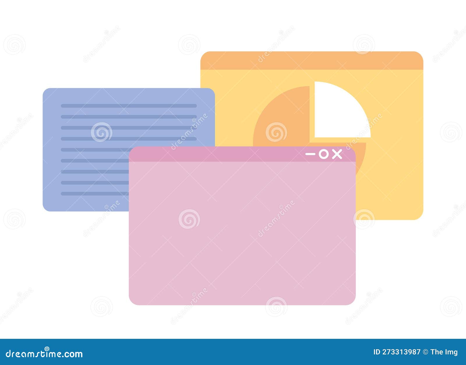 Open Multiple Webpages in Browser Semi Flat Color Vector Icon Stock ...