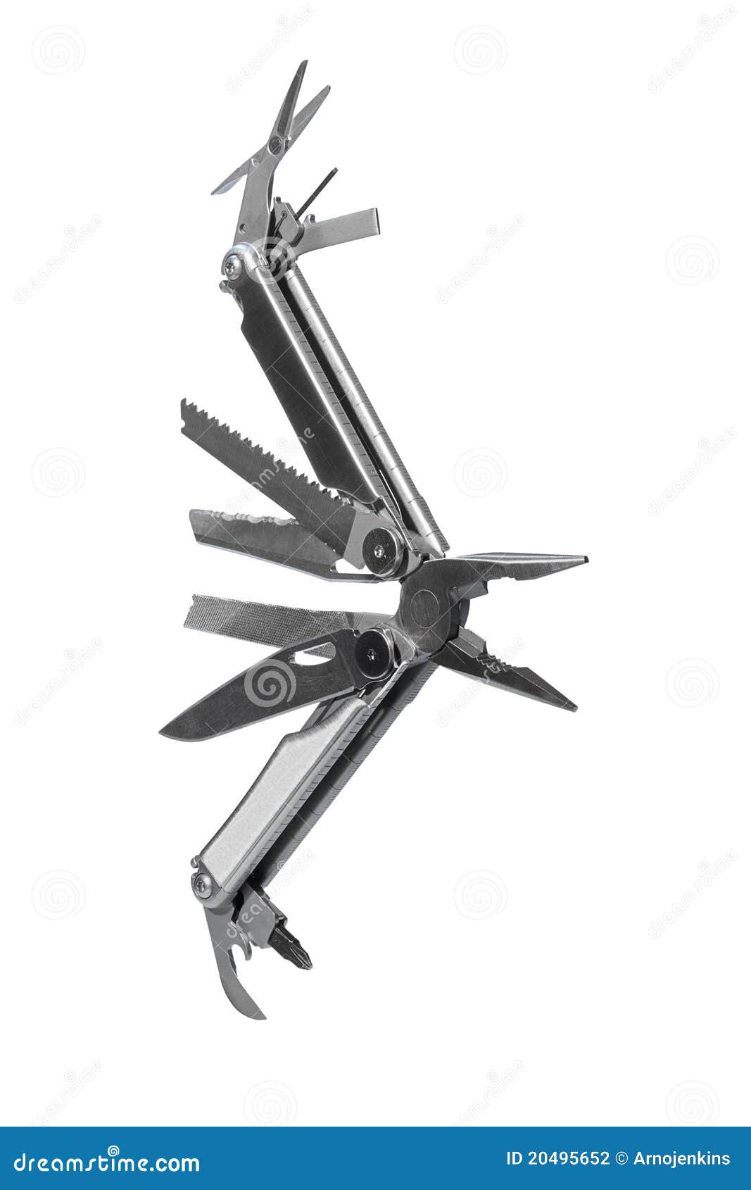 Open Multitool Showing All the Tools Stock Photo - Image of equipment ...