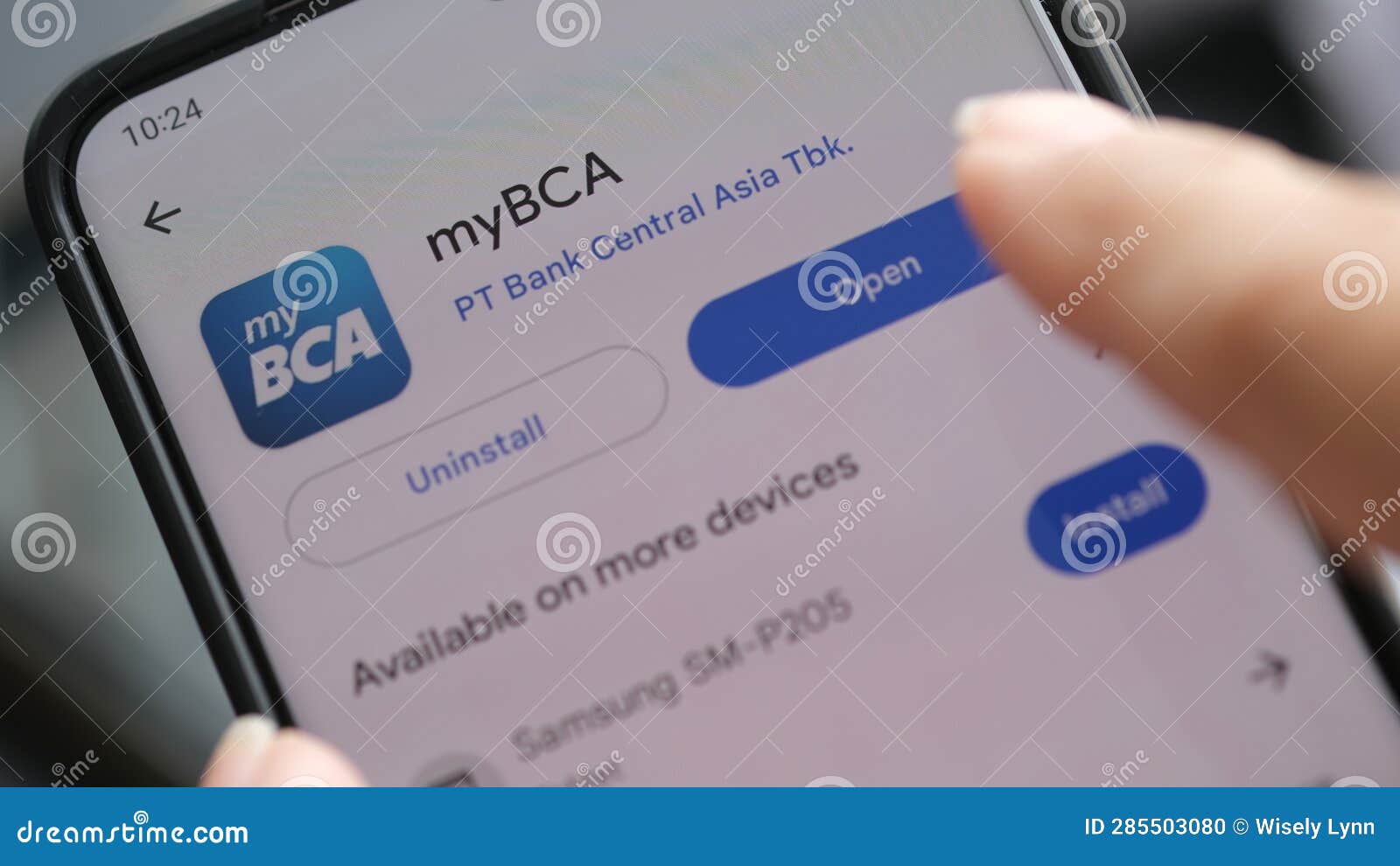 Open MyBCA Application on Android Smartphone. Editorial Image - Image ...