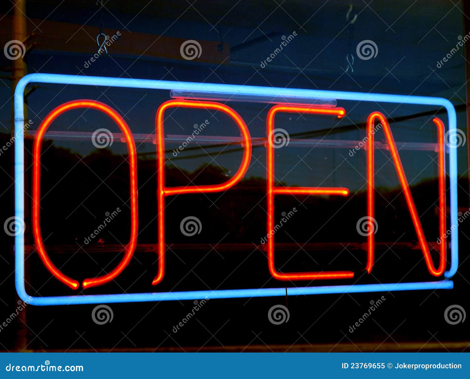 Open neon sign stock image. Image of door, outdoor, electric - 23769655