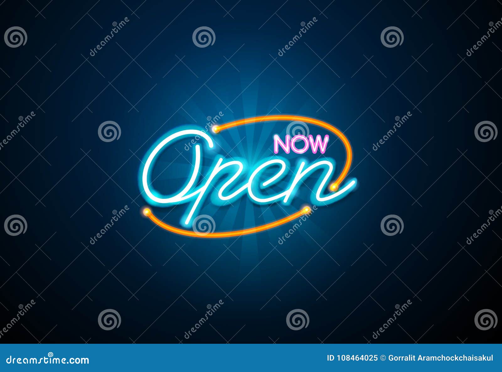 Now Open Neon Text Vector Design Template. Now Open Neon Logo, Light ...
