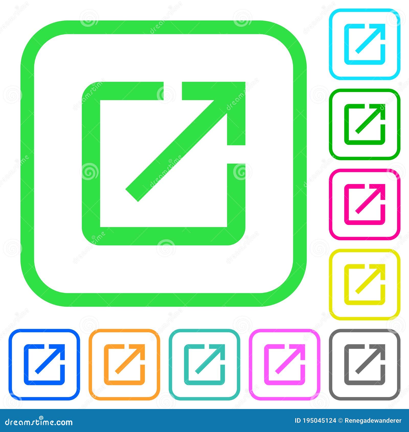 Open in New Window Vivid Colored Flat Icons Stock Vector - Illustration ...