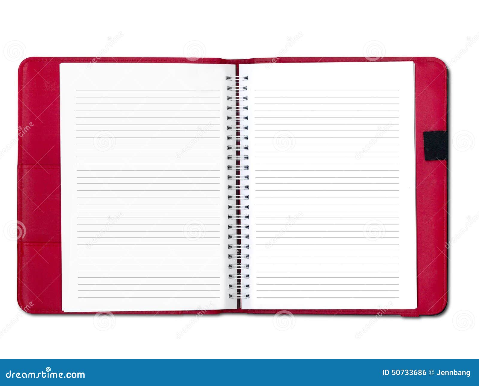 Open note book stock photo. Image of binder, paper, blank - 50733686