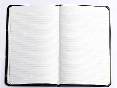 Open Notebook stock image. Image of message, space, list - 1682821