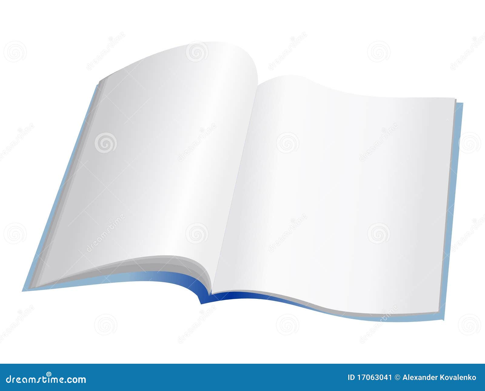 Open notebook stock vector. Illustration of illiteracy - 17063041