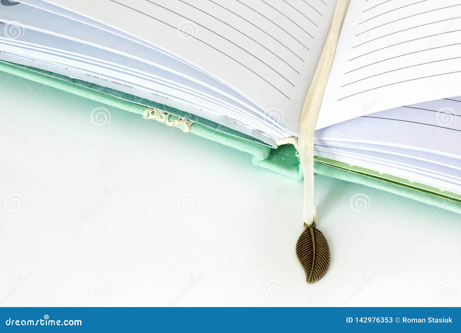 Open Notebook with Beautiful Pages Stock Image - Image of media ...