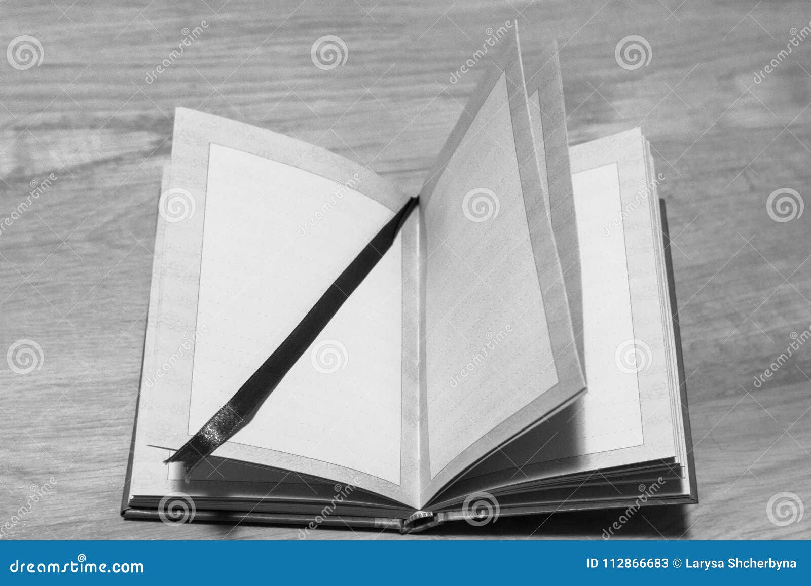 Open Notebook with Blank Pages Stock Image - Image of document, sheets ...