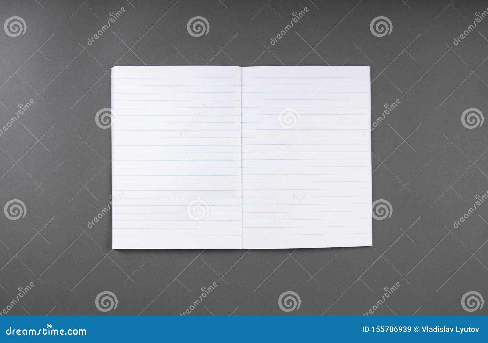 Open Notebook with Blank Pages Stock Image - Image of note, blank ...