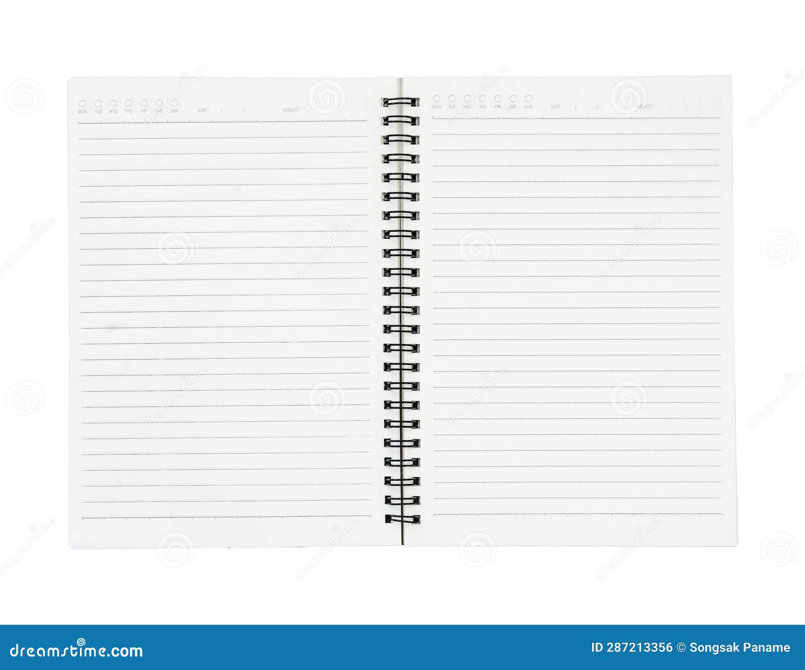 Open Notebook with Blank Pages Stock Photo - Image of screenshot, brand ...