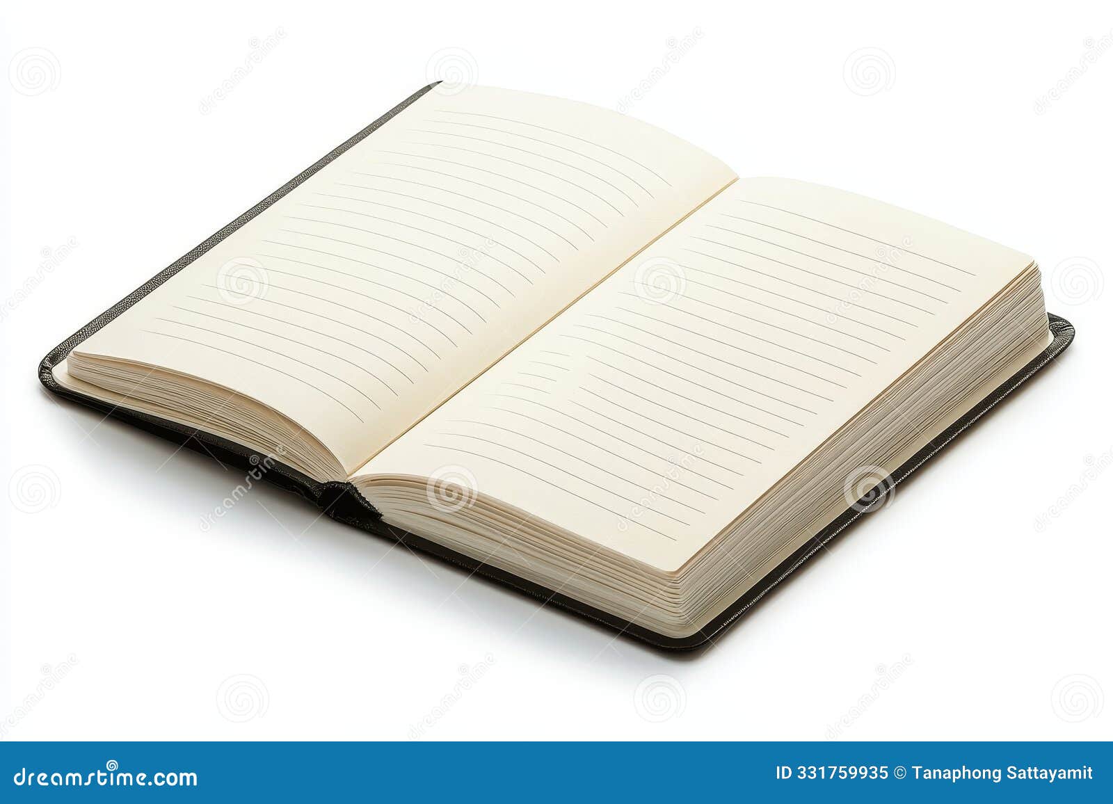An Open Notebook with Blank Pages Ready for Writing it Symbolizes New ...