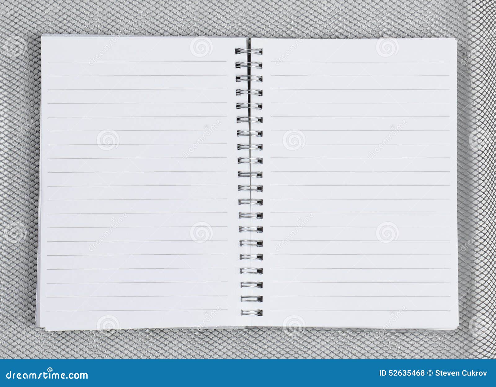Open Notebook stock photo. Image of still, silver, desk - 52635468