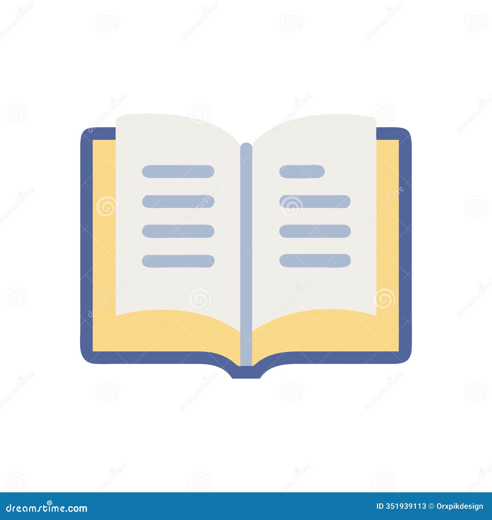 Open Notebook Icon for Note-Taking Stock Vector - Illustration of book ...