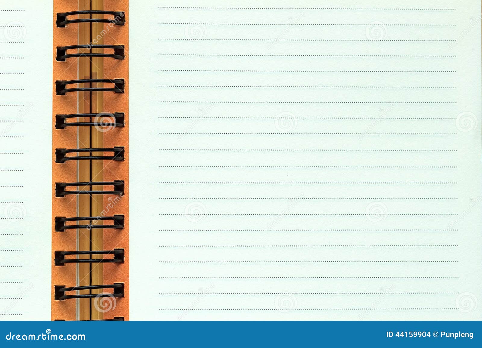 Open Notebook with Lined Page Stock Photo - Image of open, design: 44159904