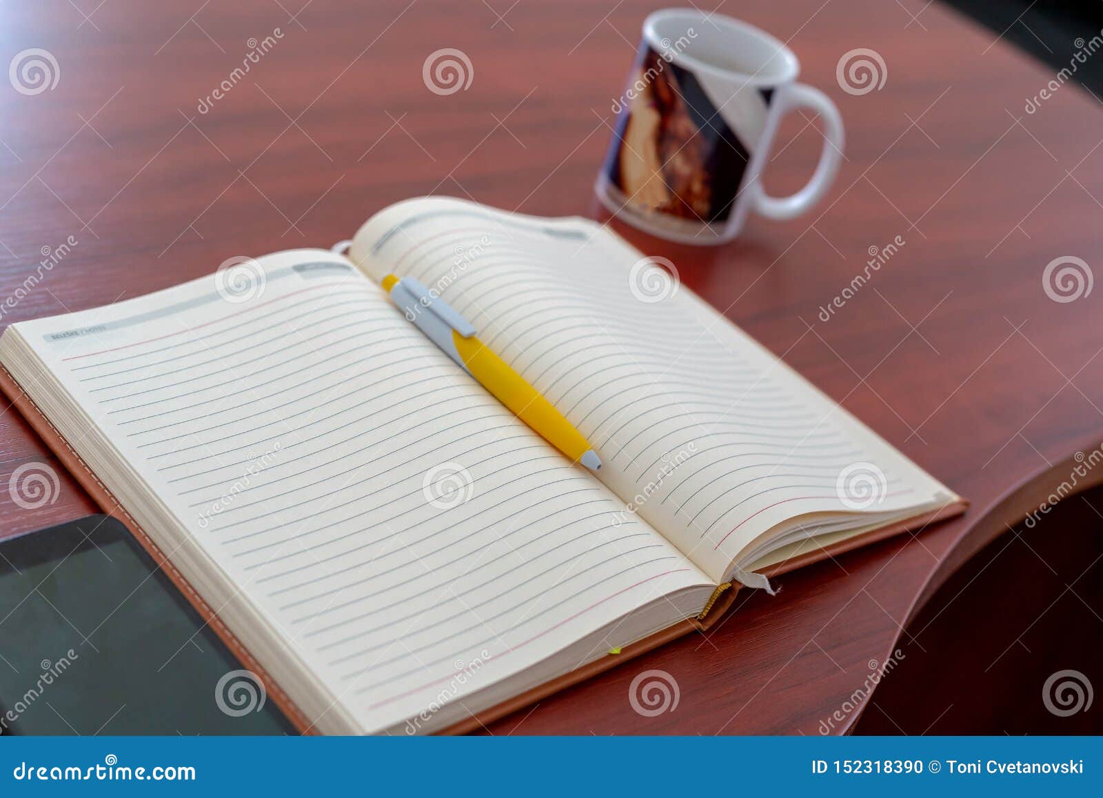 Open notebook stock photo. Image of idea, booklet, notepaper - 152318390