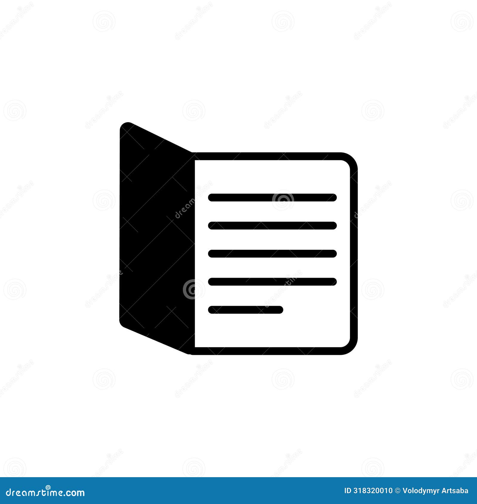 Open Notebook, Opened Copybook Flat Vector Icon Stock Vector ...