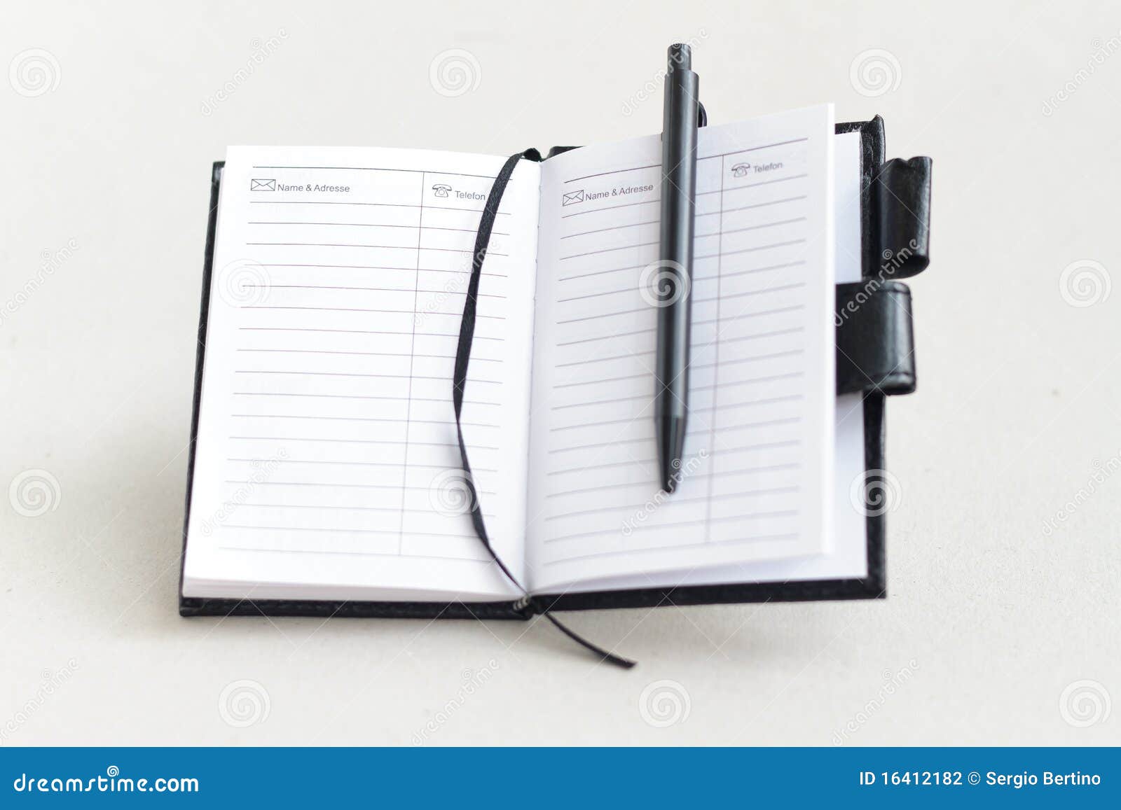 Open notebook and pen stock photo. Image of appointment - 16412182
