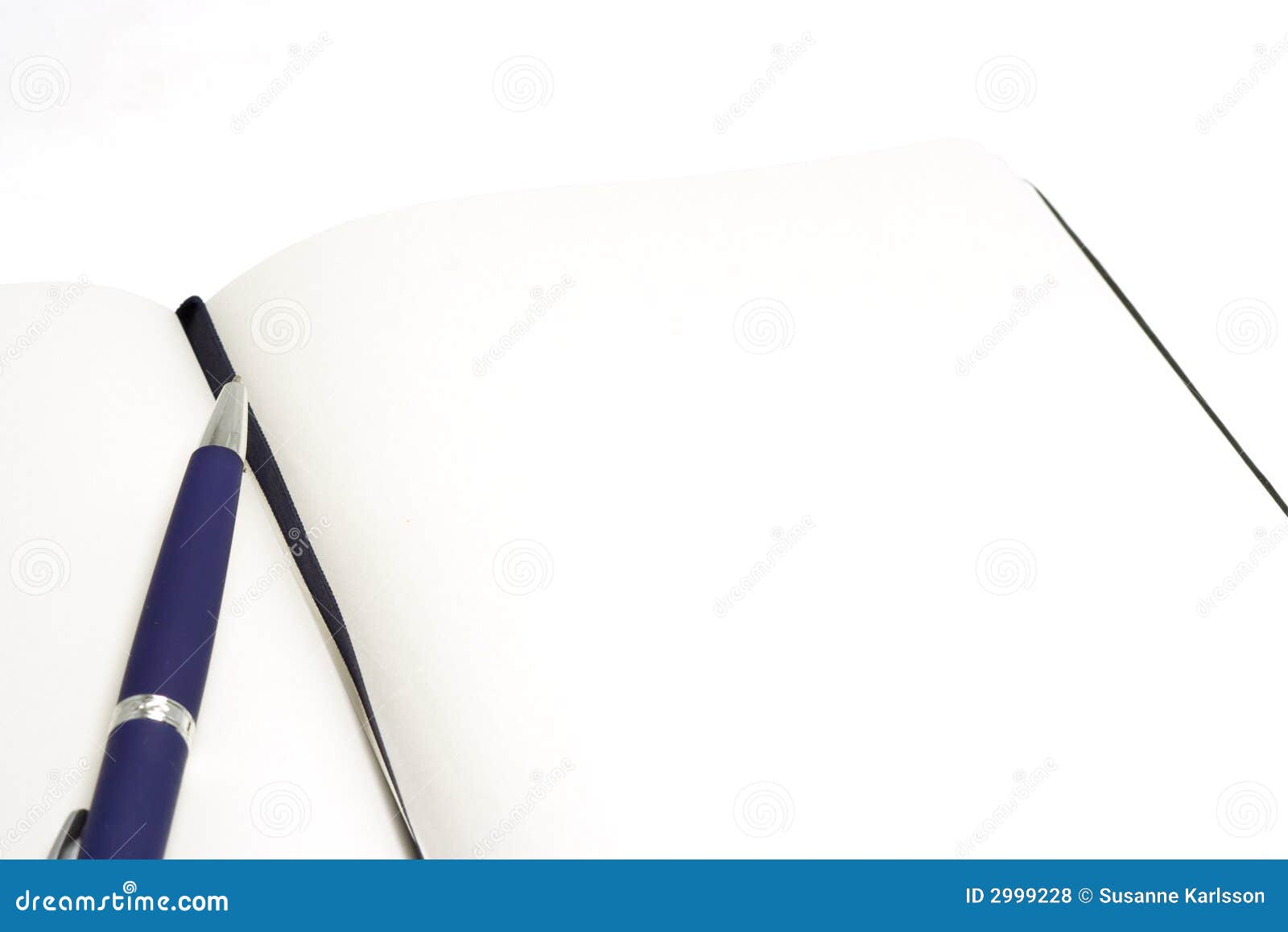 Open notebook with pen stock photo. Image of writing, paper - 2999228
