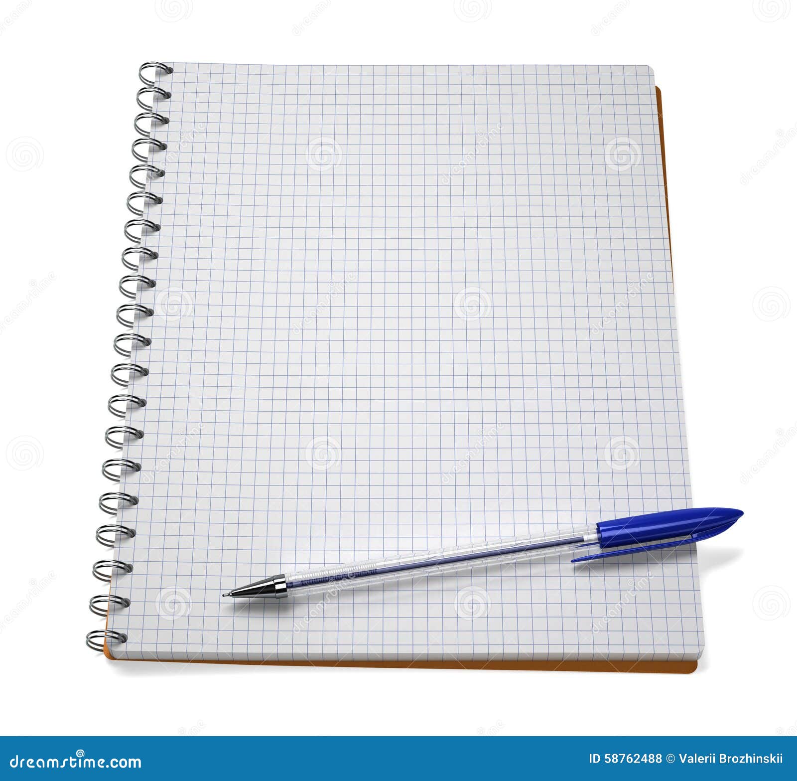Open notebook with pen stock photo. Image of ballpoint - 58762488