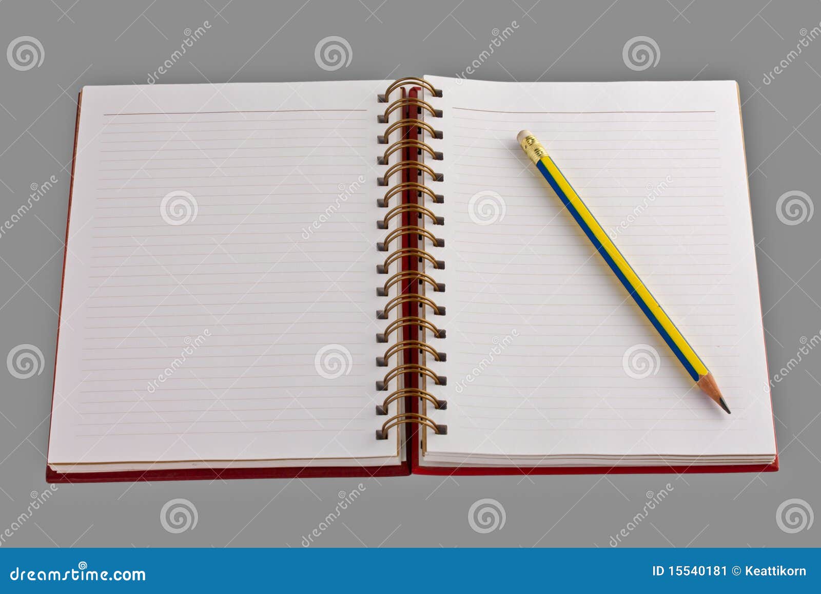 Open Notebook and Pencil stock image. Image of grey, closeup - 15540181