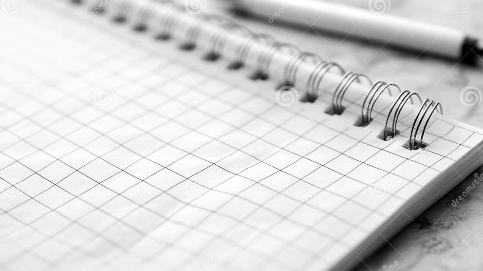 Open Notebook With Spiral Binding Generative Ai Stock Illustration