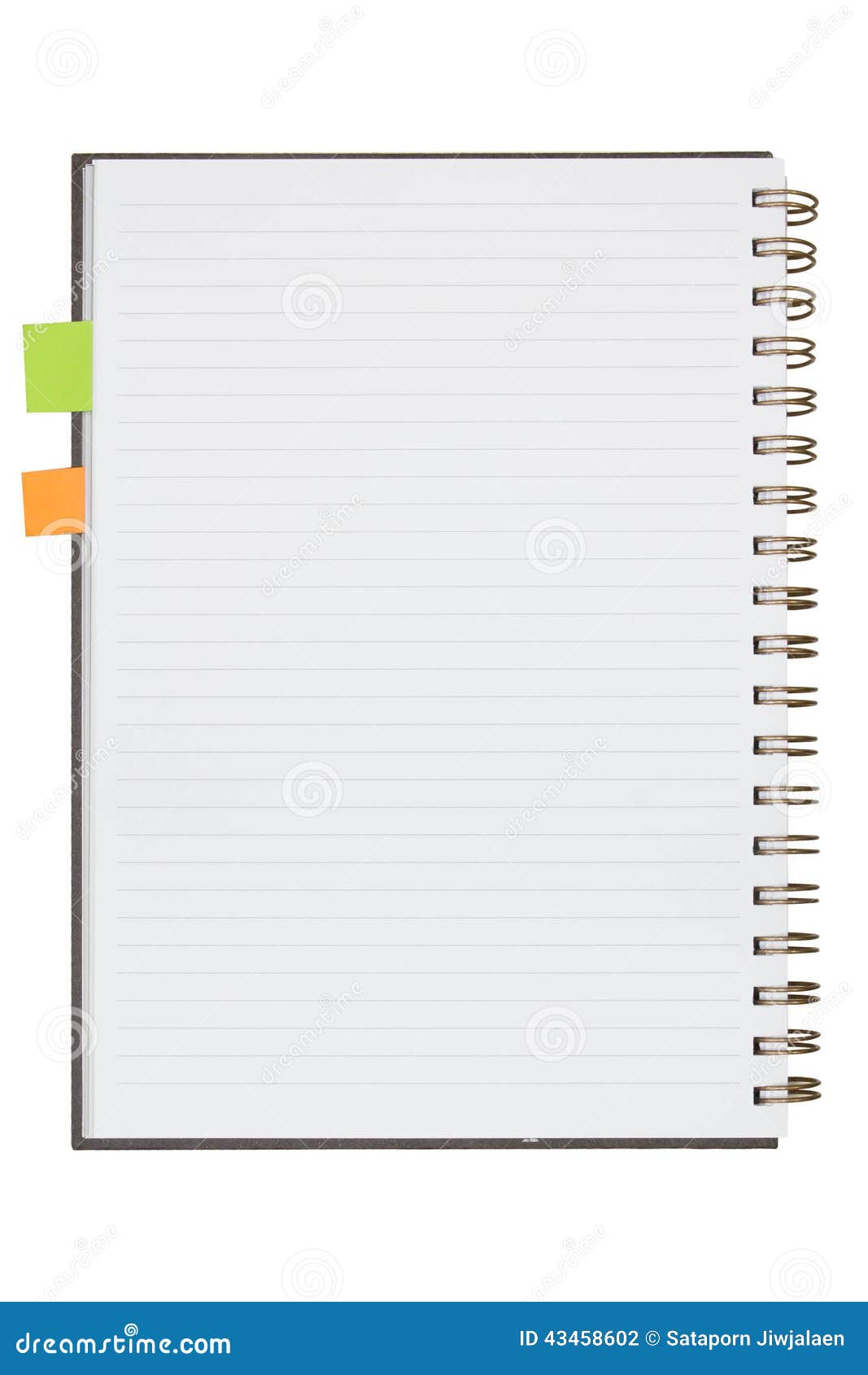 Open notebook stock illustration. Illustration of page - 43458602