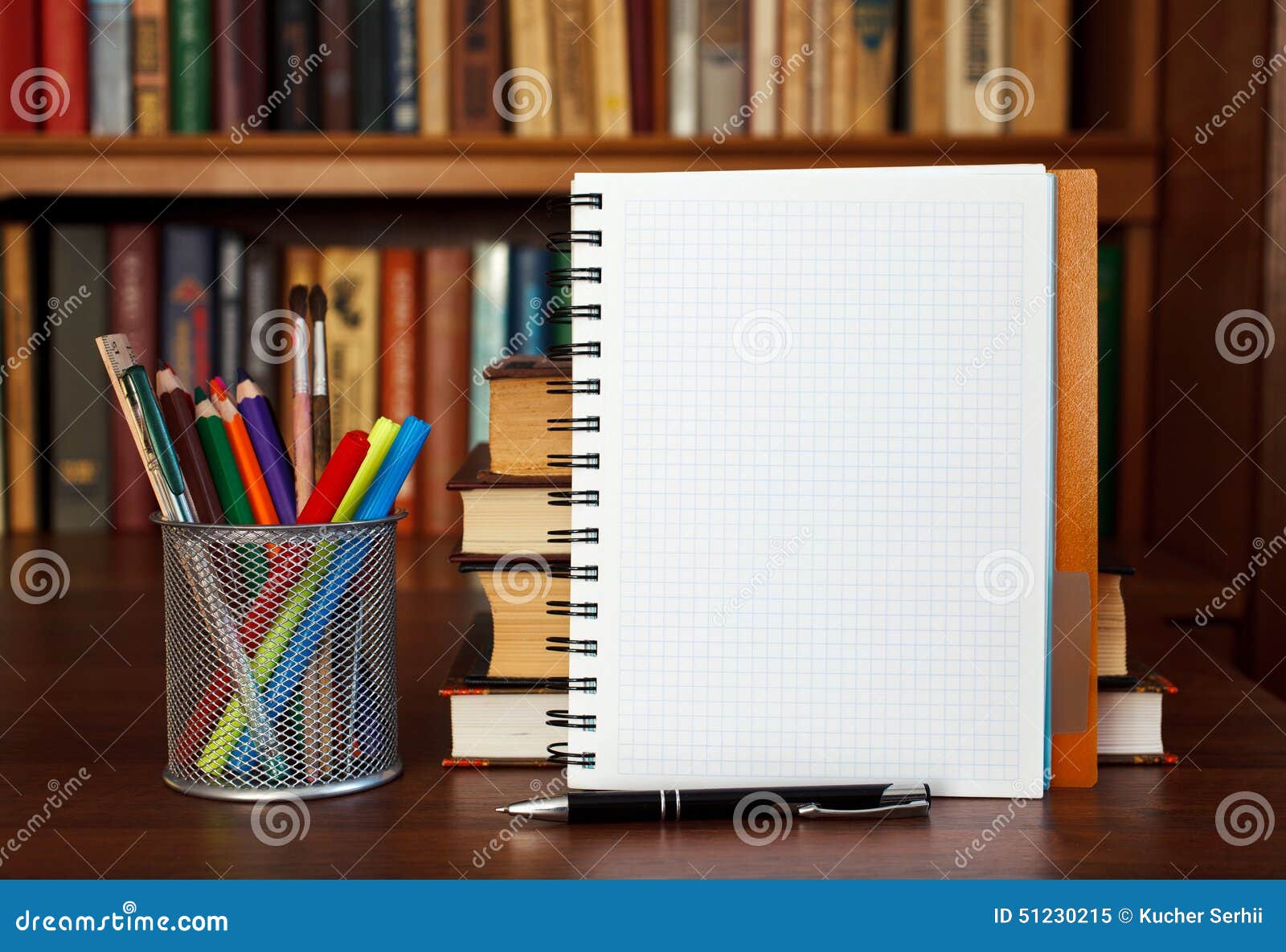 Open notebook stock image. Image of textbook, library - 51230215