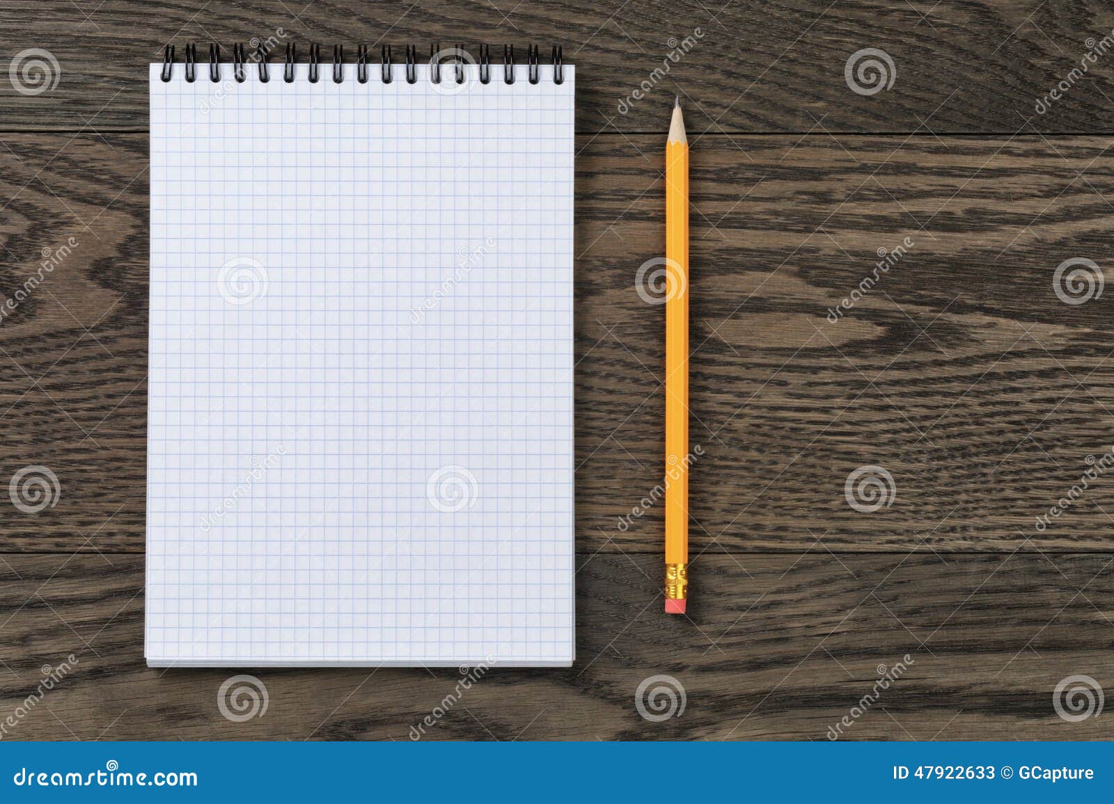 Open Notebook for Writing or Drawing on Oak Table Stock Image - Image ...