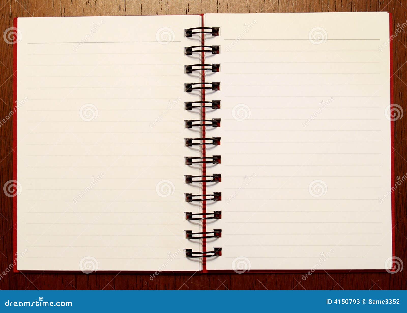 Open notebook1 -2 pages stock image. Image of handwriting - 4150793